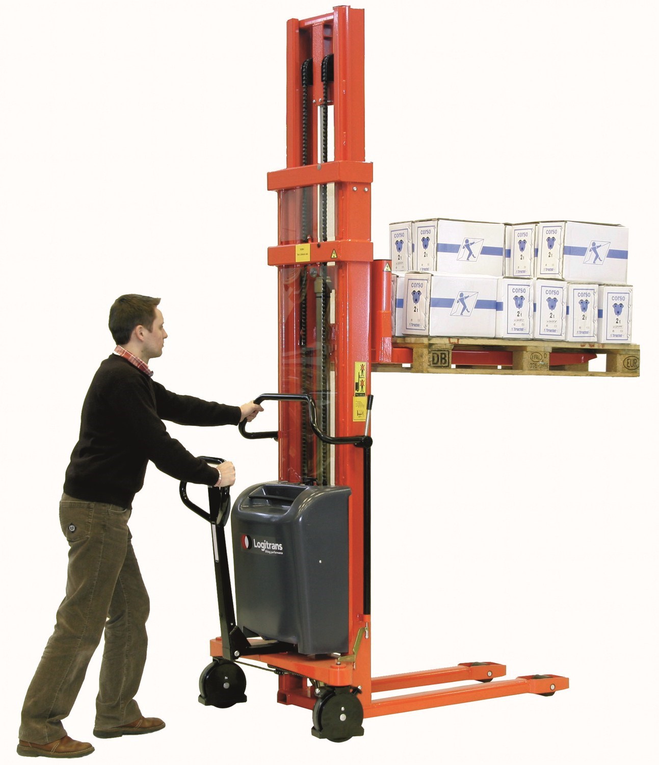 Akkukäyttöinen pinoamisvaunu eli pinkkari | Ergolift